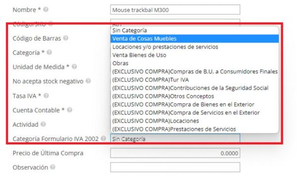 ¿Cómo configuro las categorías para liquidar el IVA WEB2002? - Xubio Arg